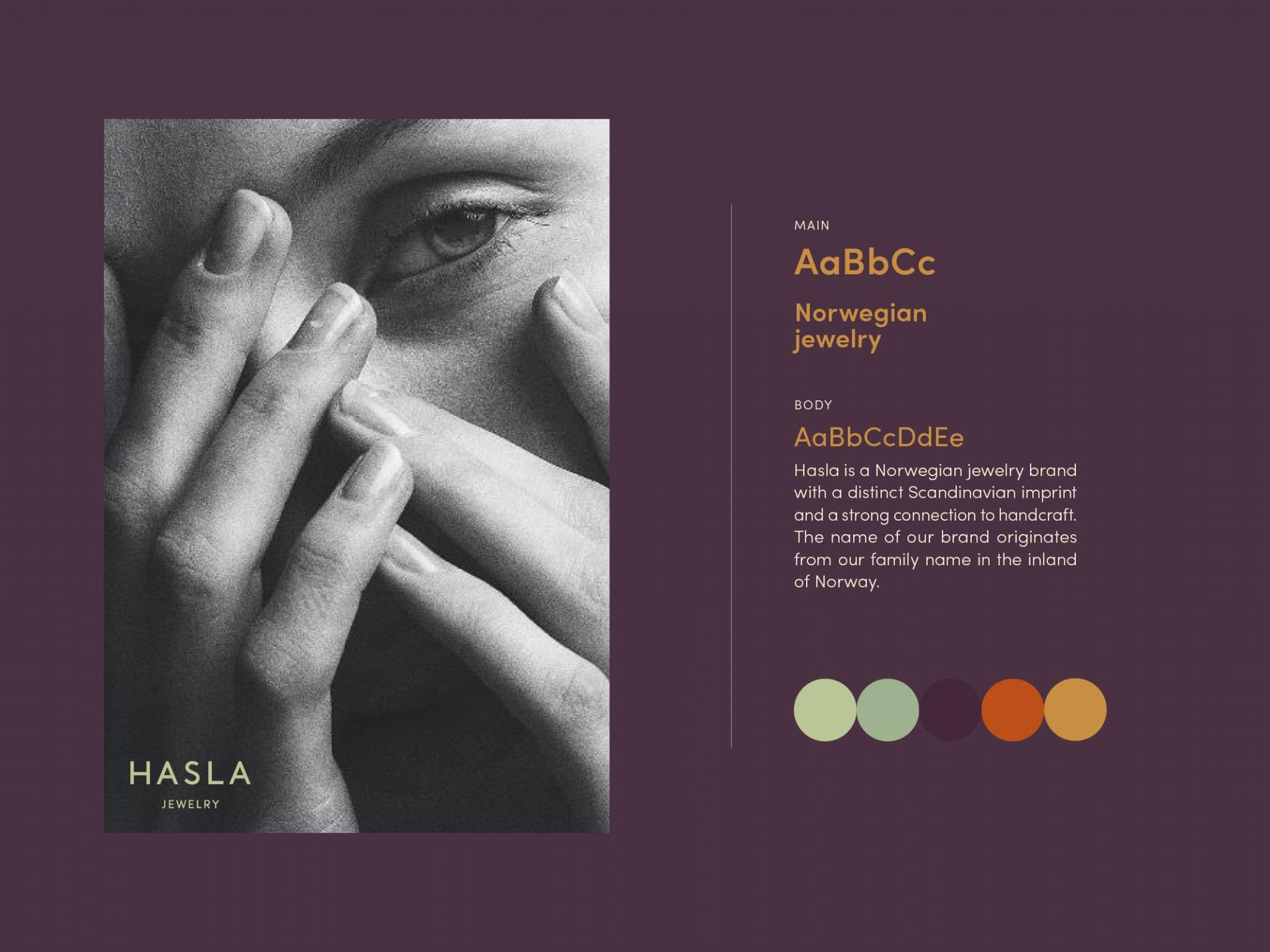 Grafisk design: Visuell identitet Hasla Jewelry | KOI